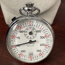 Vintage Gallet Jules Racine Stop Watch 7j Monopusher Swiss No 3364 ...