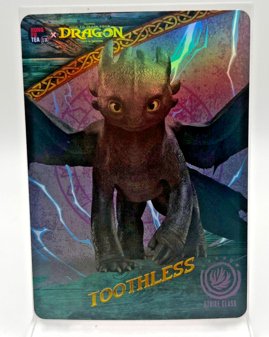 How To Train Your Dragon Toothless Super Rare Kung Fu Tea Trading Card ...