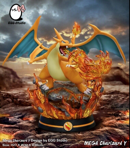 IN STOCK EGG Studios MEGA Charizard Y H27CM Painted Statue GK Model ...