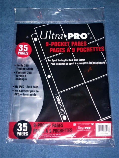 35 Ultra Pro 9-pocket Pages ( Holds 315 Cards ) for sale online | eBay