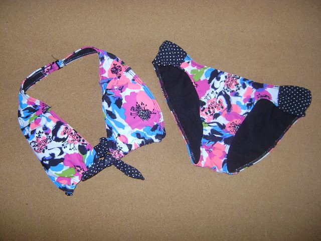 Floral & Polka Dot String Bikini | eBay