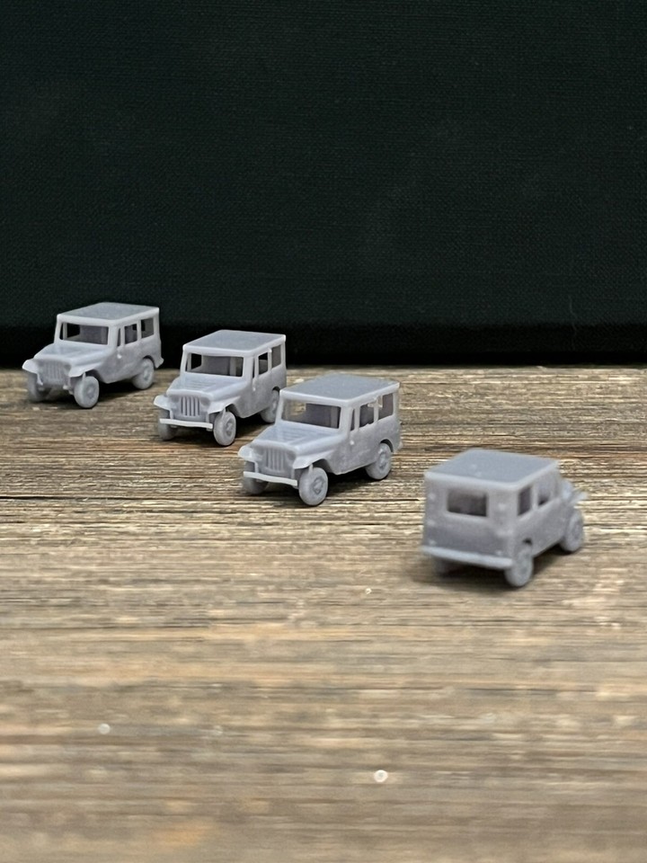 N SCALE 1:160 MAIL TRUCK / JEEP (4pk) | eBay