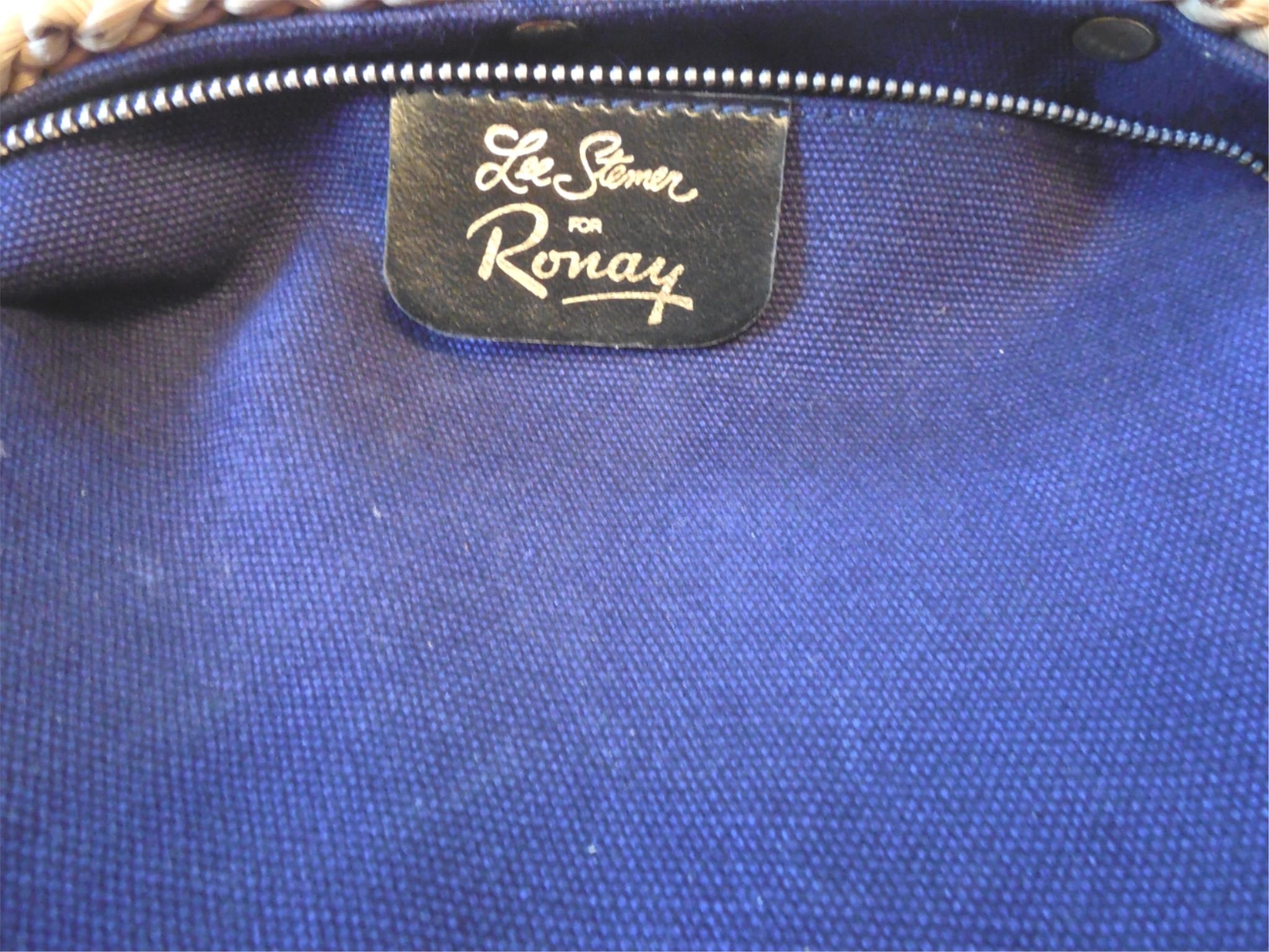 Vintage 60's LEE STEMER for RONAY Straw Shoulder Bag Purse Hand Bag ...