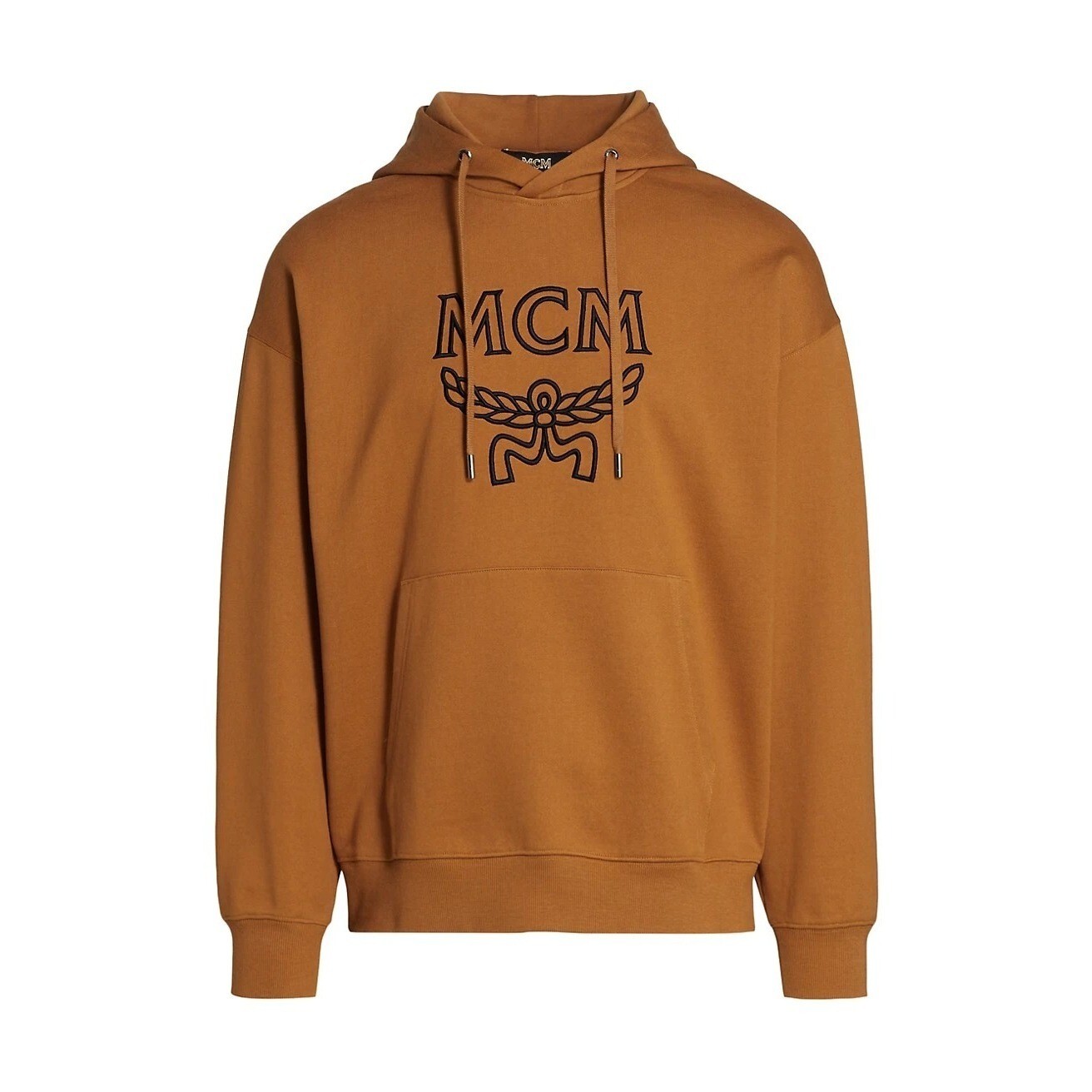MCM Mens Classic Logo Cognac/Black Cotton Hoodie/Sweatshirt M for sale ...