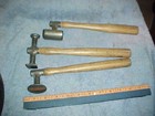 Hammers (3) Tinsmith Auto Body Reverse Curve Flat Round Blacksmith ...
