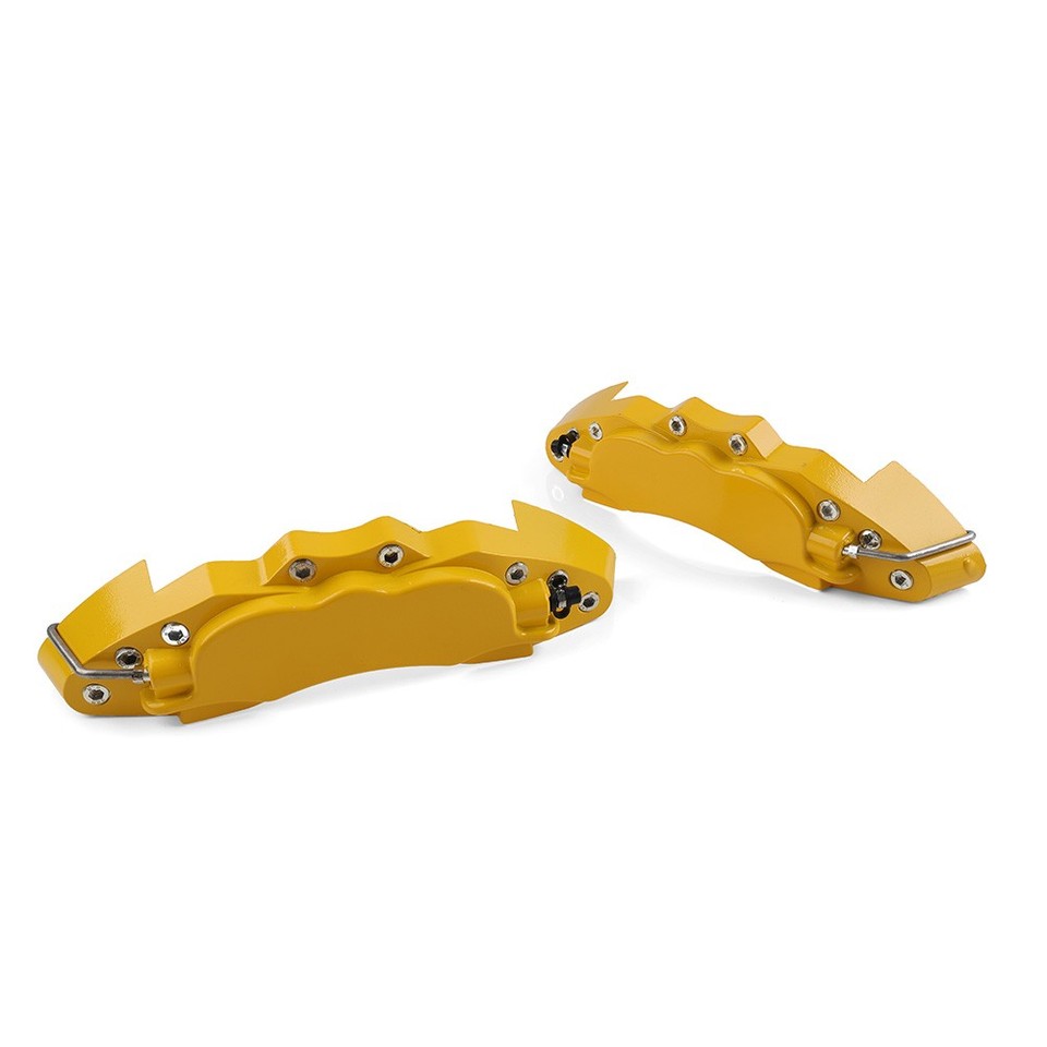 2pcs Yellow Universal Large Size Metal Style Car Disc Brake Caliper ...