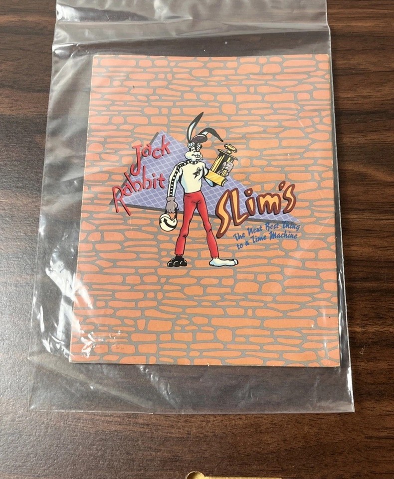 Vintage Promo Jack Rabbit Slims Mini Menu Pulp Fiction Diner Seen | eBay