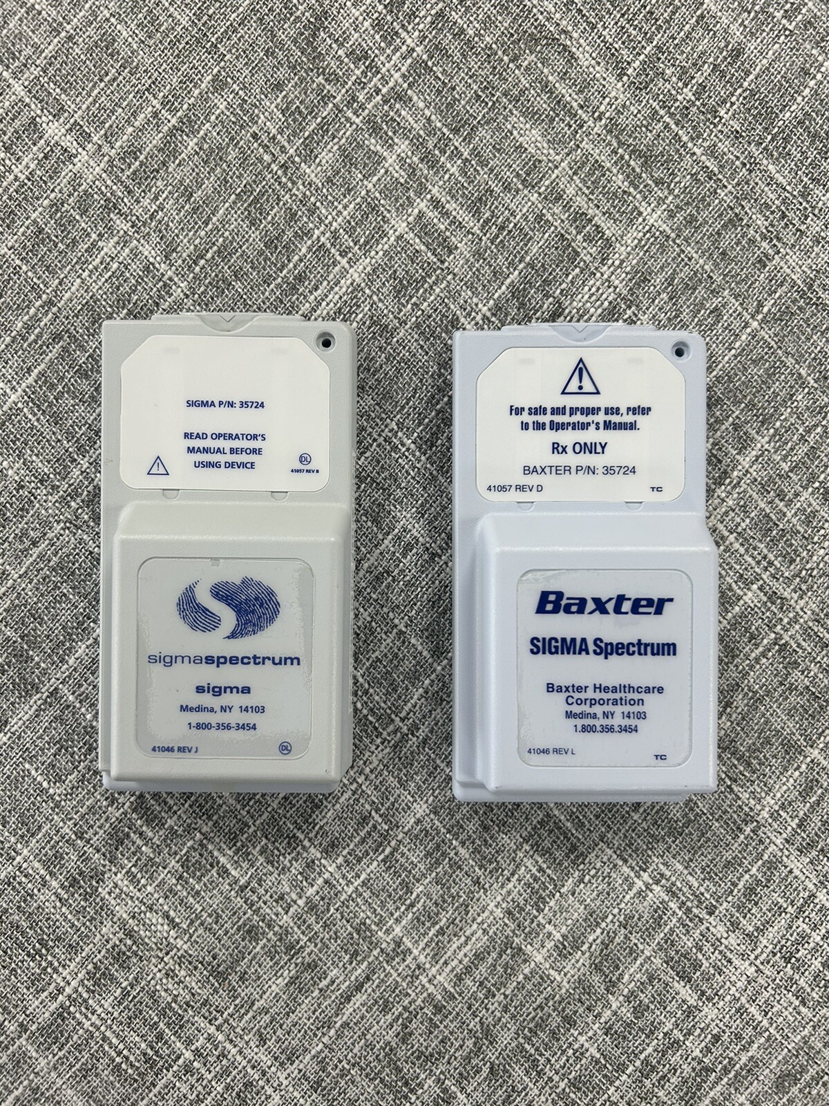 Baxter Sigma Spectrum Battery With New Battery Cell 35724 | eBay