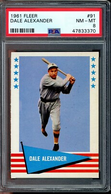 1961 Fleer Baseball #91 Dale Alexander PSA 8 | eBay