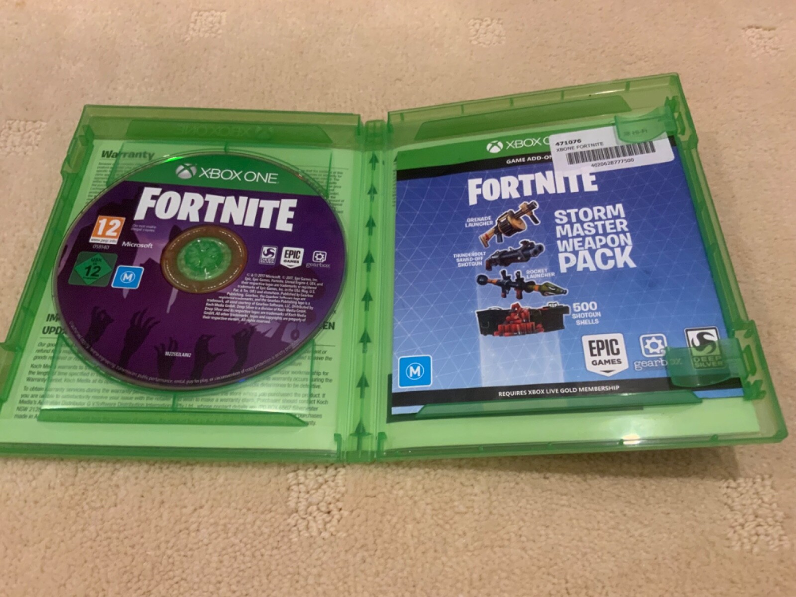 Fortnite disc ( Xbox one ) 2017 extremely rare Australia version | eBay ...
