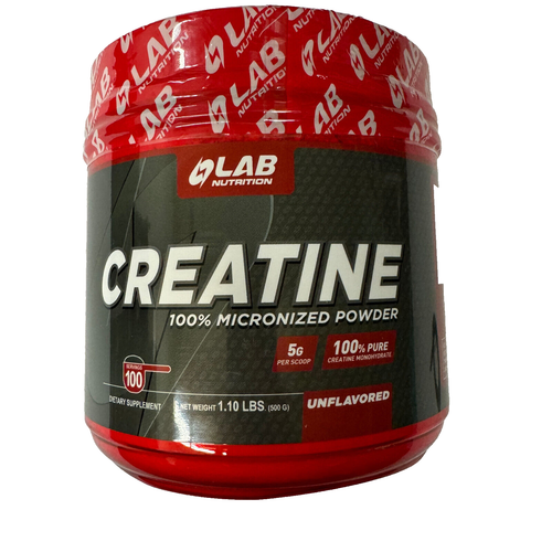 Lab Nutrition Micronized Creatine Unflavored 500G 1.1 LBS - Made in USA ...