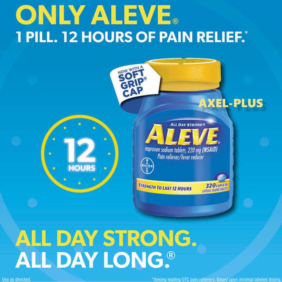 Aleve Pain Reliever, 320 Caplets 885675165250| eBay
