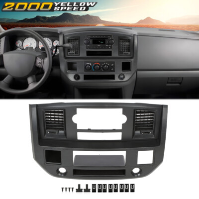 Fit For 2006-2008 Dodge Ram 1500 2500 Center Dash Trim Radio Bezel Vent ...