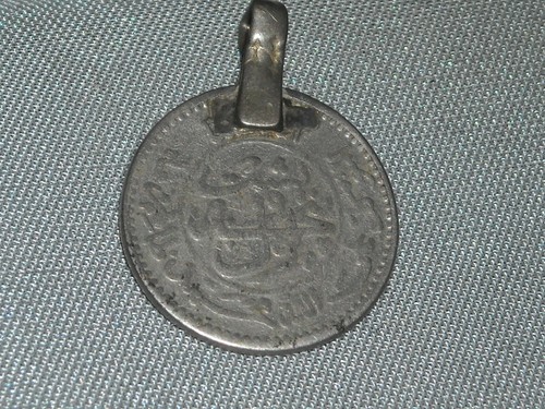 old coin made into necklace pendant crude work handmade 3/4" approx | eBay