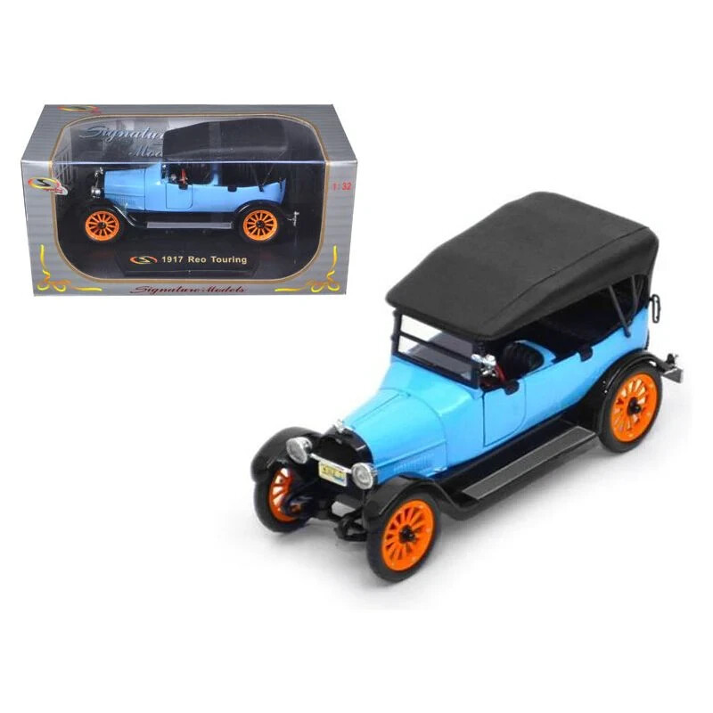1917 REO TOURING, Blue w/ Black top 1/32 Diecast Car Model by Signature ...