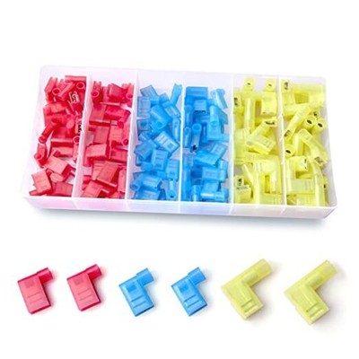 120PCS Nylon Insulated Flag Spade Quick 120 PCS Flag Wire Connectors | eBay