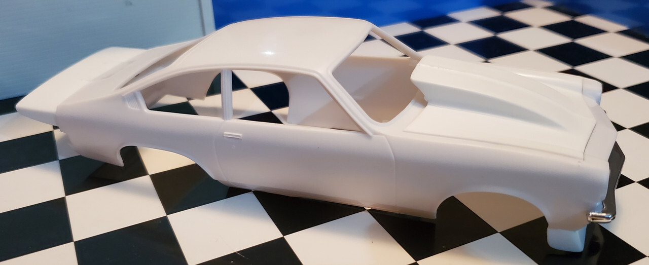 Resin Outlaw Hood, Chin Spoiler, Rear Spoiler Wing for '72 Vega MPC 1/ ...