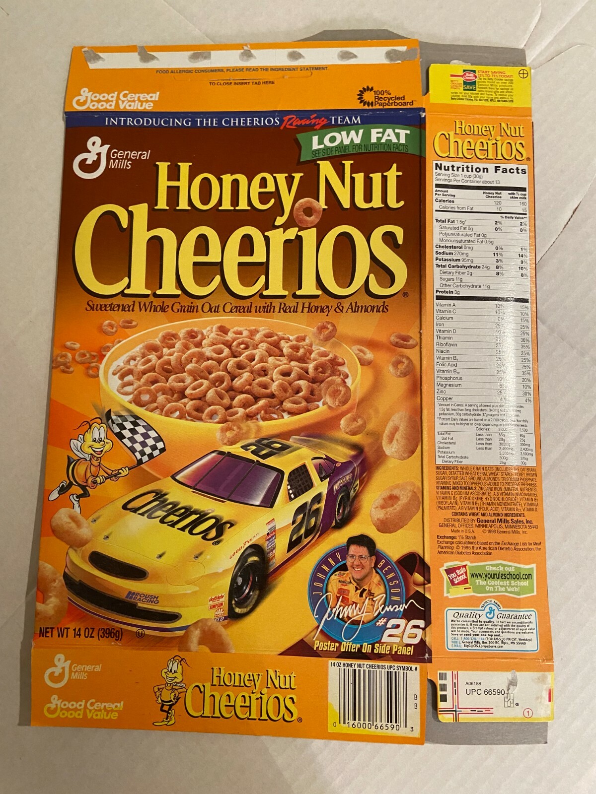 Honey Nut Cheerios Cereal Box