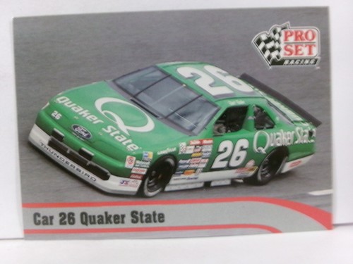 1992 Pro Set Winston Cup CAR 26 QUAKER STATE #156 | eBay