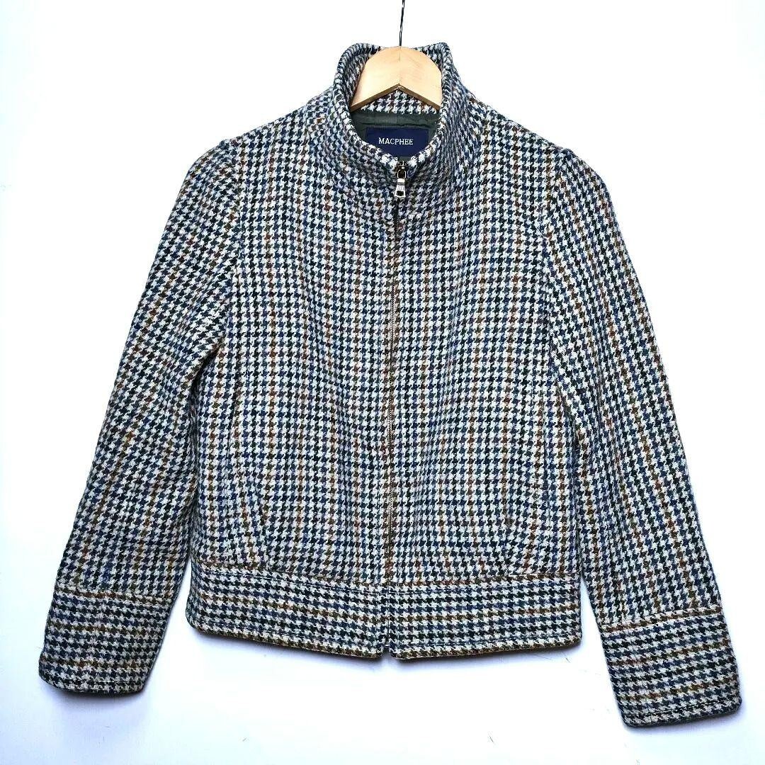Harris Tweed × MACPHEE Houndstooth Pattern Jacket Blo… - Gem