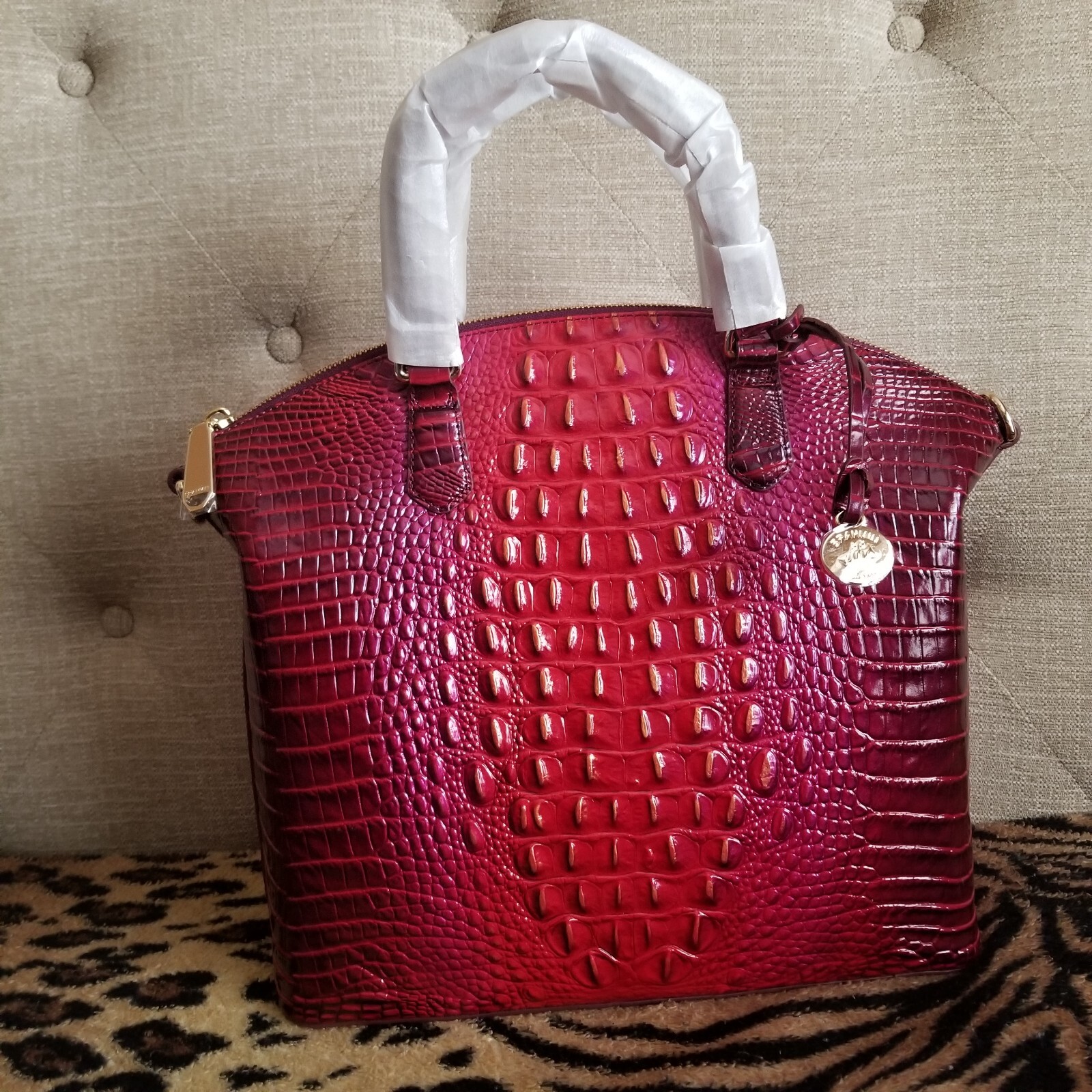 BRAHMIN RUBY OMBRE LARGE DUXBURY SATCHEL | eBay