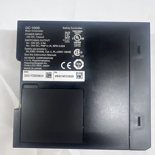 Keyence GC-1000 Industrial Safety Controller Ethernet LCD New Fast ...