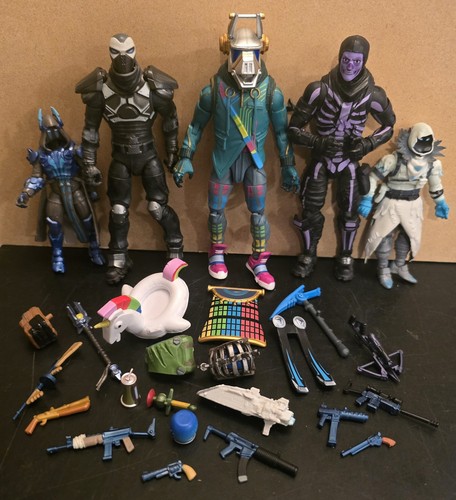 Fortnite Action Figure Lot 6 Figures DJ Yonder Skull Trooper Enforcer ...