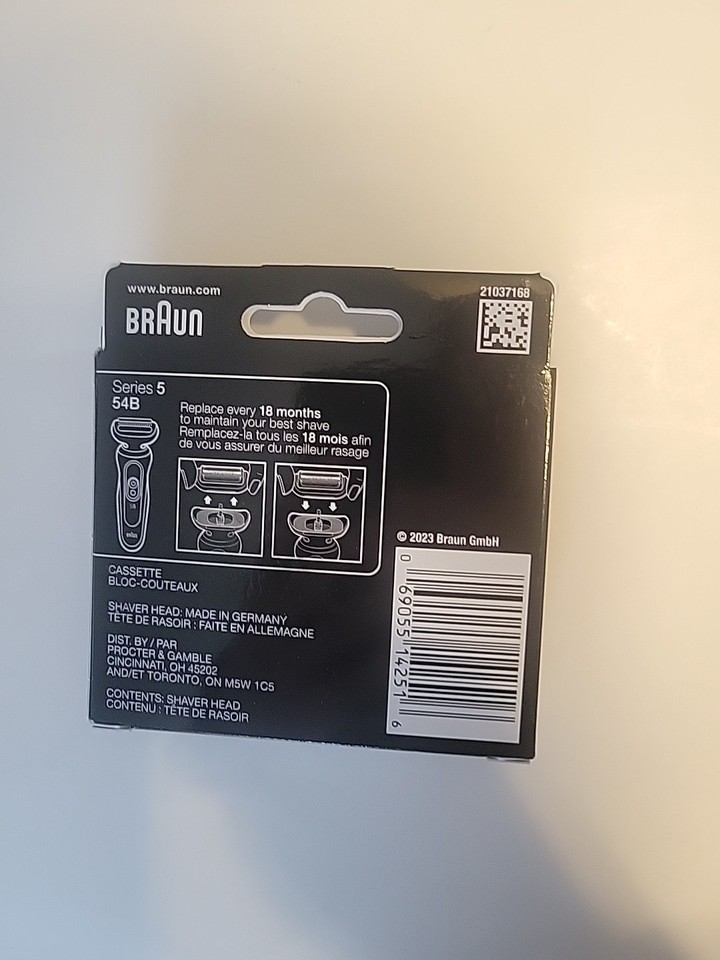 Braun 54B Series 5 Electric Shaver Head Replacement Head (Black) | eBay