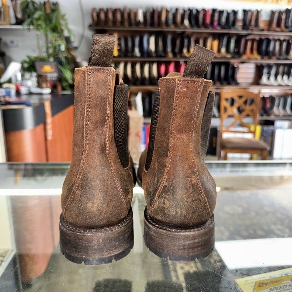 Frye Bowery Men's Chelsea Boot - Ginger Brown Leather - Round Toe Size ...