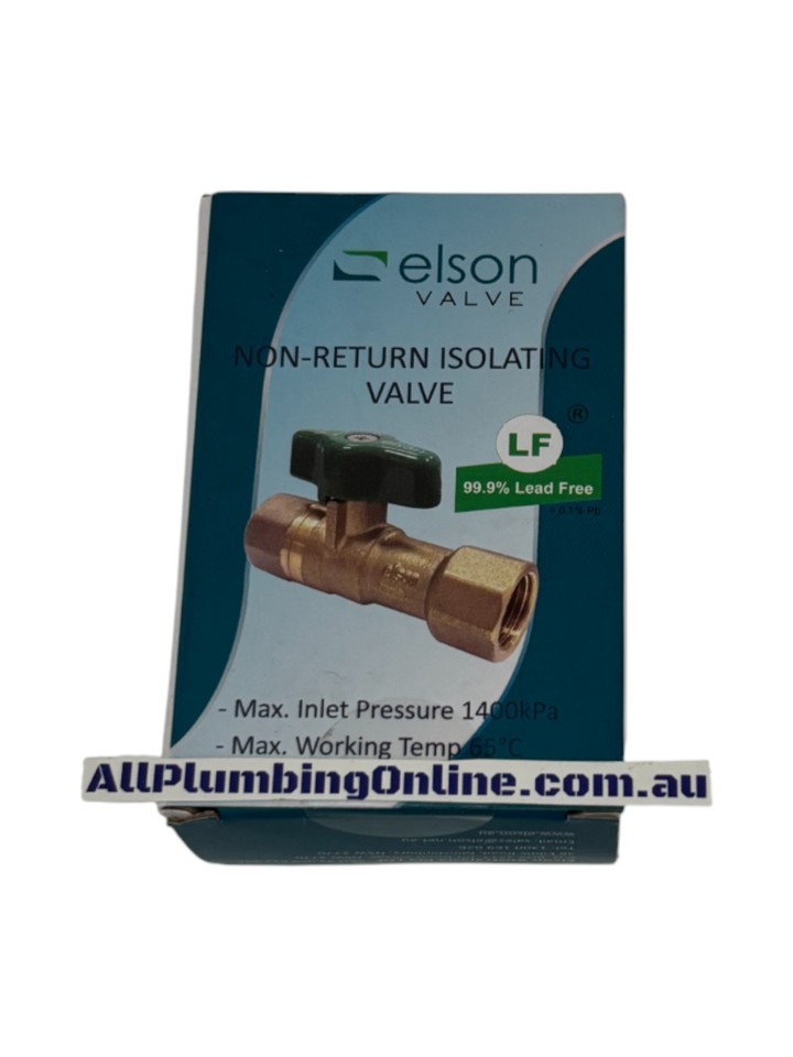 Elson LF76020 Female 15mm ½” Non Return Isolation Duo Valve | eBay ...