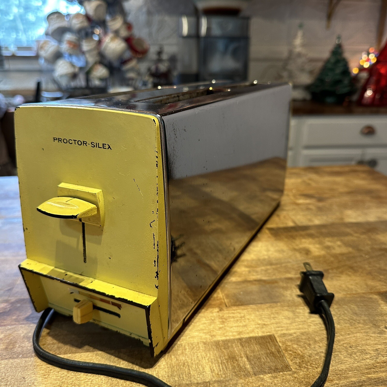 Vintage Proctor-Silex Chrome 4 Slice Toaster, Harvest Gold, Gorgeous ...