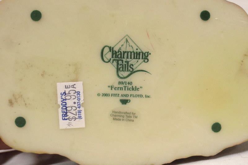 Fitz and Floyd Charming Tails Figurine FERN TICKLE | eBay