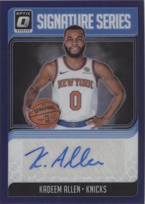2018-19 Panini Donruss Optic - Signature Series Kadeem Allen #SG-KAL ...
