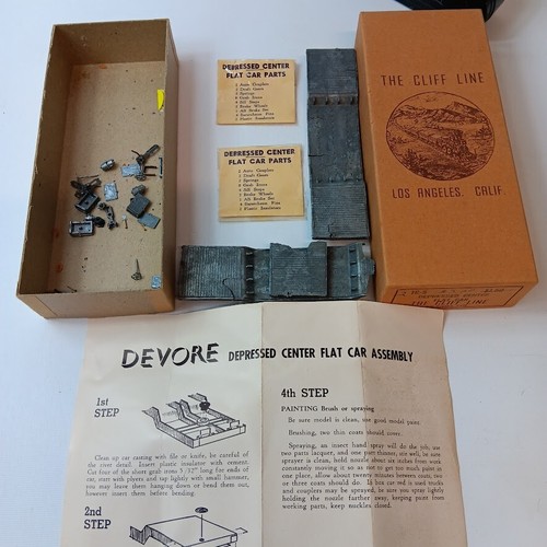 Cliff Line Los Angeles Model Kit for Depressed Center Flat Car (parts ...