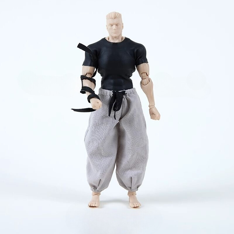 1/12 Scale Black Top+Gray Pants for 6'' Soldier Gojo Satoru Figure(ONLY ...