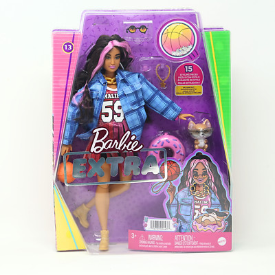 Barbie Extra Doll #13 with Basketball Jersey and Pet, BRAND NEW! | eBay