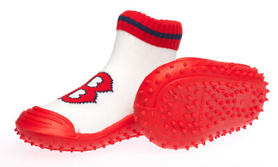 Kids Skidders MLB Boston Red Sox Skid-Proof Slip On Sock Grip Shoes | eBay