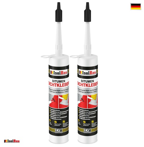 Bitumenkleber 2 x 310 ml Dichtstoff Dachdicht Bitumen Dichtmasse ...