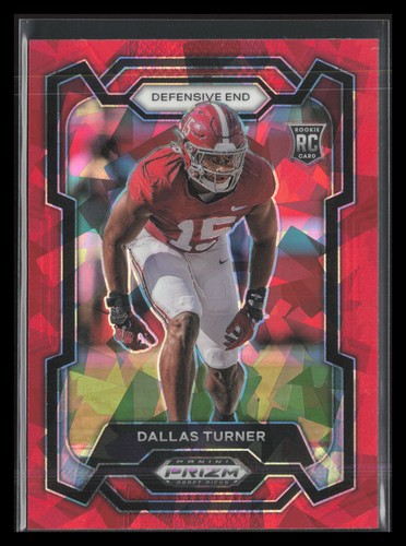 2024 Panini Prizm Draft Picks - Red Ice Prizm #112 Dallas Turner for ...