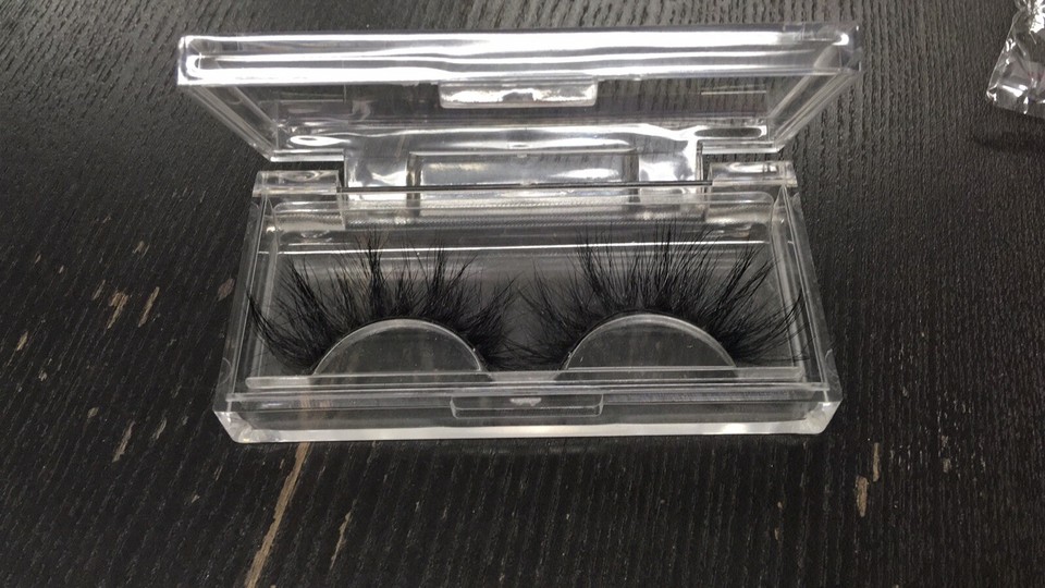 100 Pcs Empty Eyelash Packaging Box and 100 Pcs False Lash Trays ...