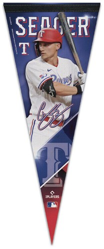 COREY SEAGER Texas Rangers Signature Series Premium MLB Felt PENNANT | eBay