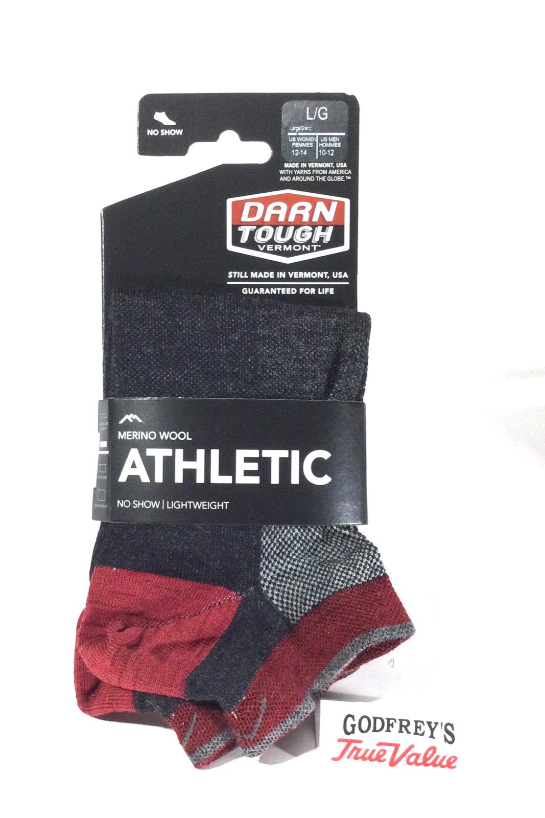 DARN TOUGH 1437 DTV MEN'S RUN/BIKE MERINO WOOL NO SHOW Lightweight ...