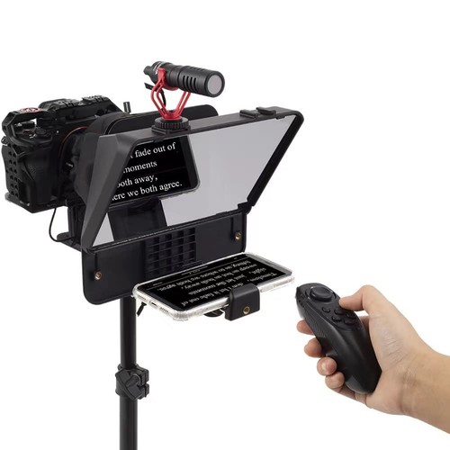 A10 Teleprompter Portable Smartphone DSLR Camera Teleprompter Prompter ...