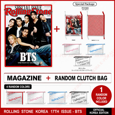 PSL Rolling Stone Korea 17th BTS Magazine + Random Clutch Bag 1 of 4 ...