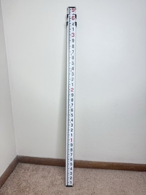 9 Ft Aluminum Telescopic Measuring Rod 3-Section Level Survey Stick | eBay