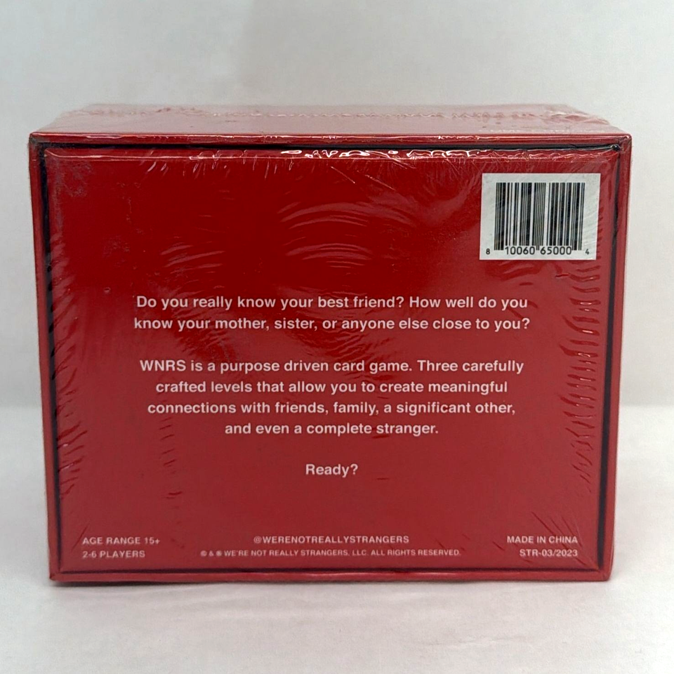 We're Not Really Strangers Card Game | eBay