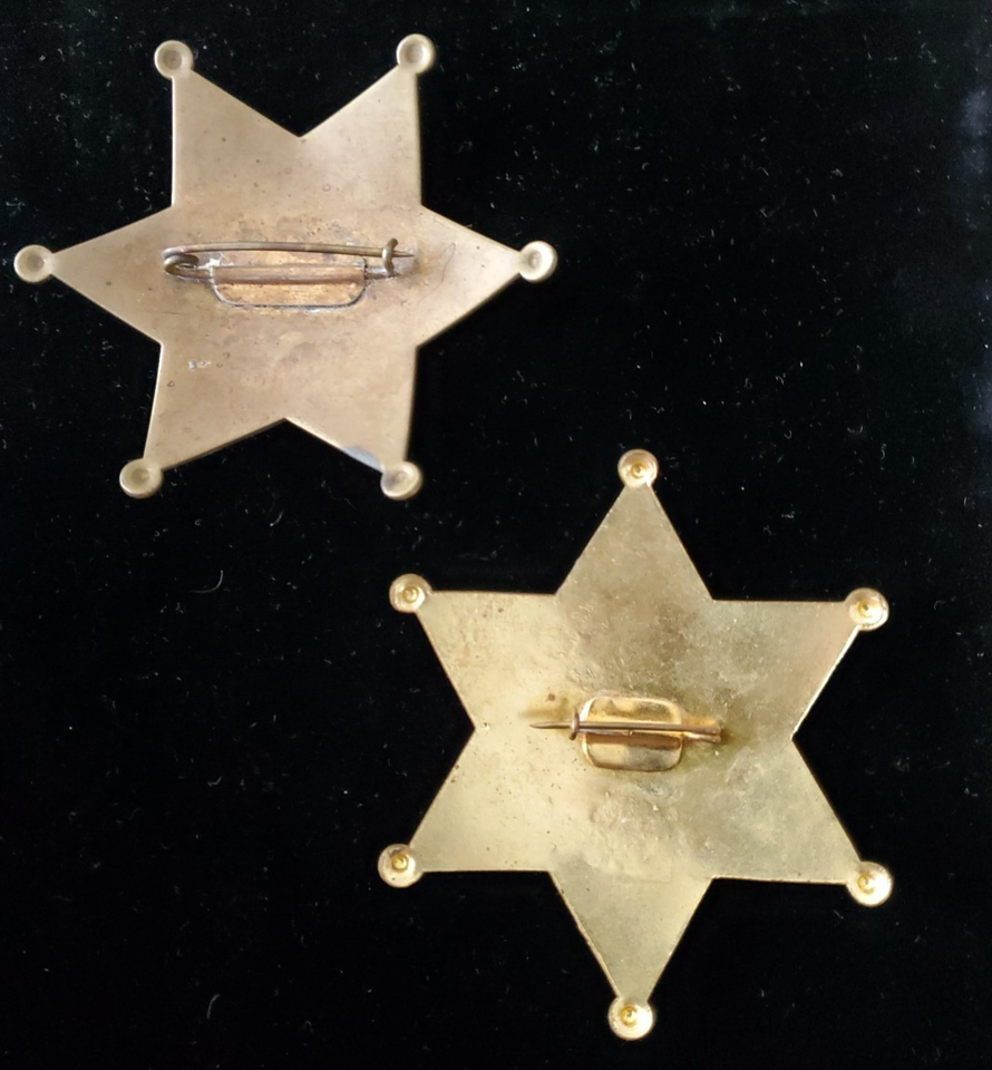 Licensed junk collector and licensed junk dealer badges, novelty metal ...