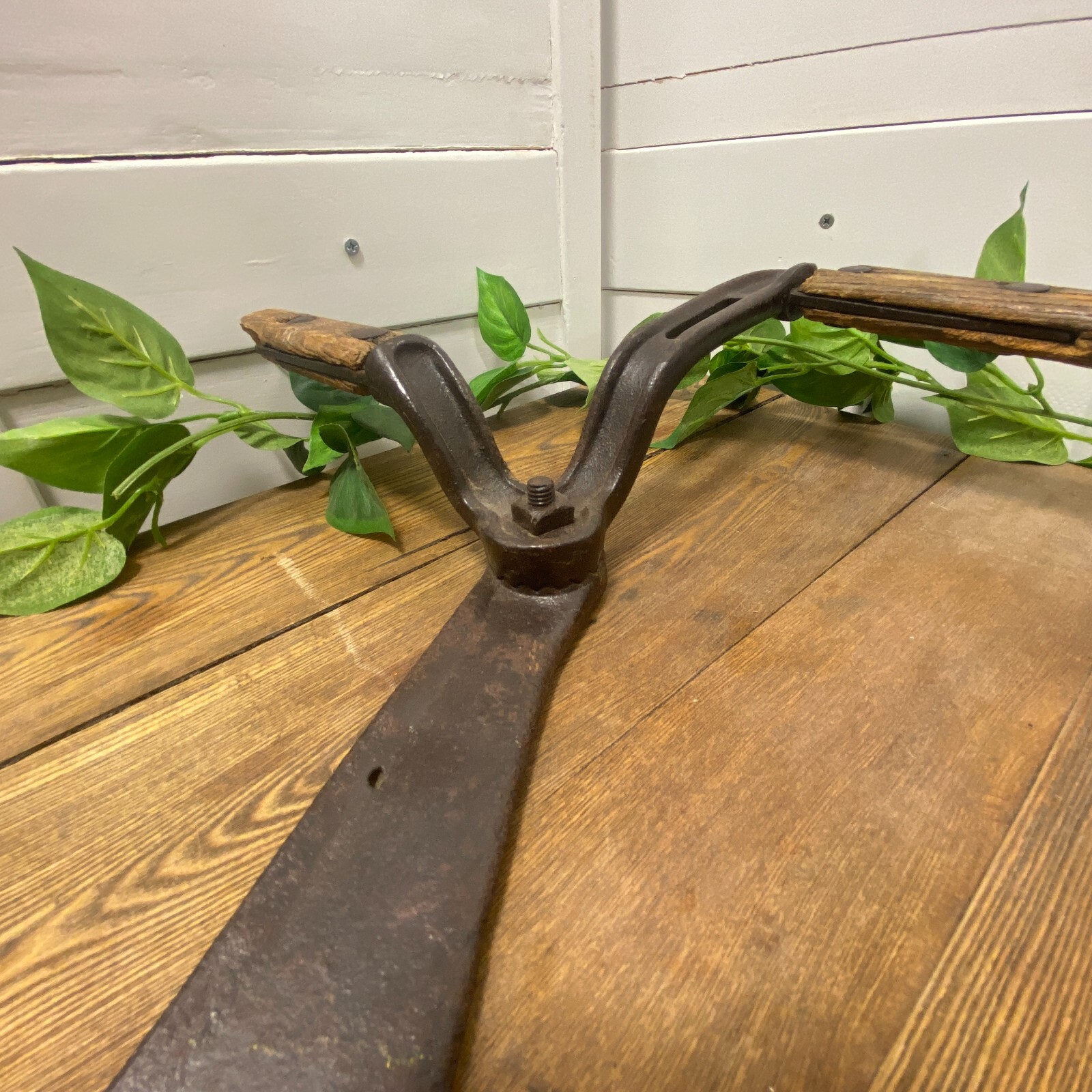 Antique Scythe Hay Sickle Primitive Hand Made Blacksmith Barn Farm Tool ...