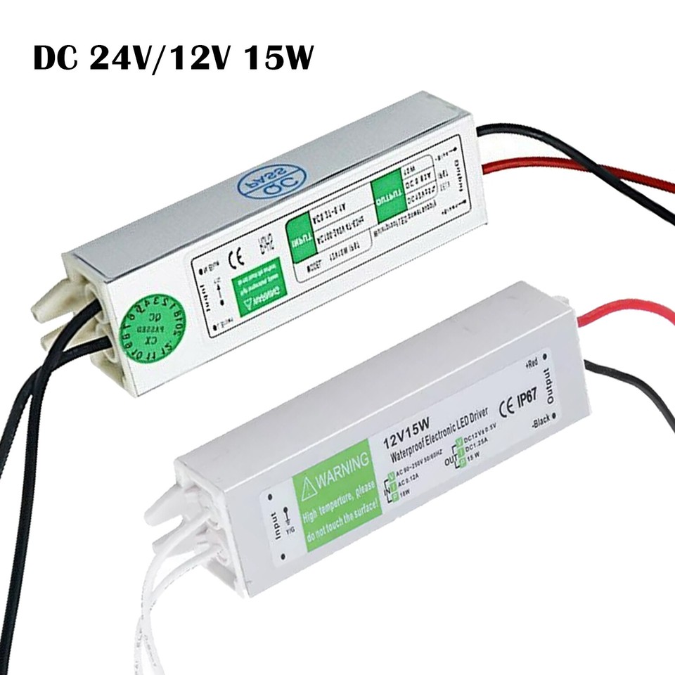 DC12V/24V LED Driver Power Supply Transformer Waterproof IP67 240V for ...