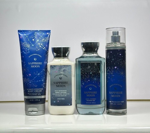 Bath and Body Works Sapphire Moon Body Mist Cream Lotion Shower Gel U ...